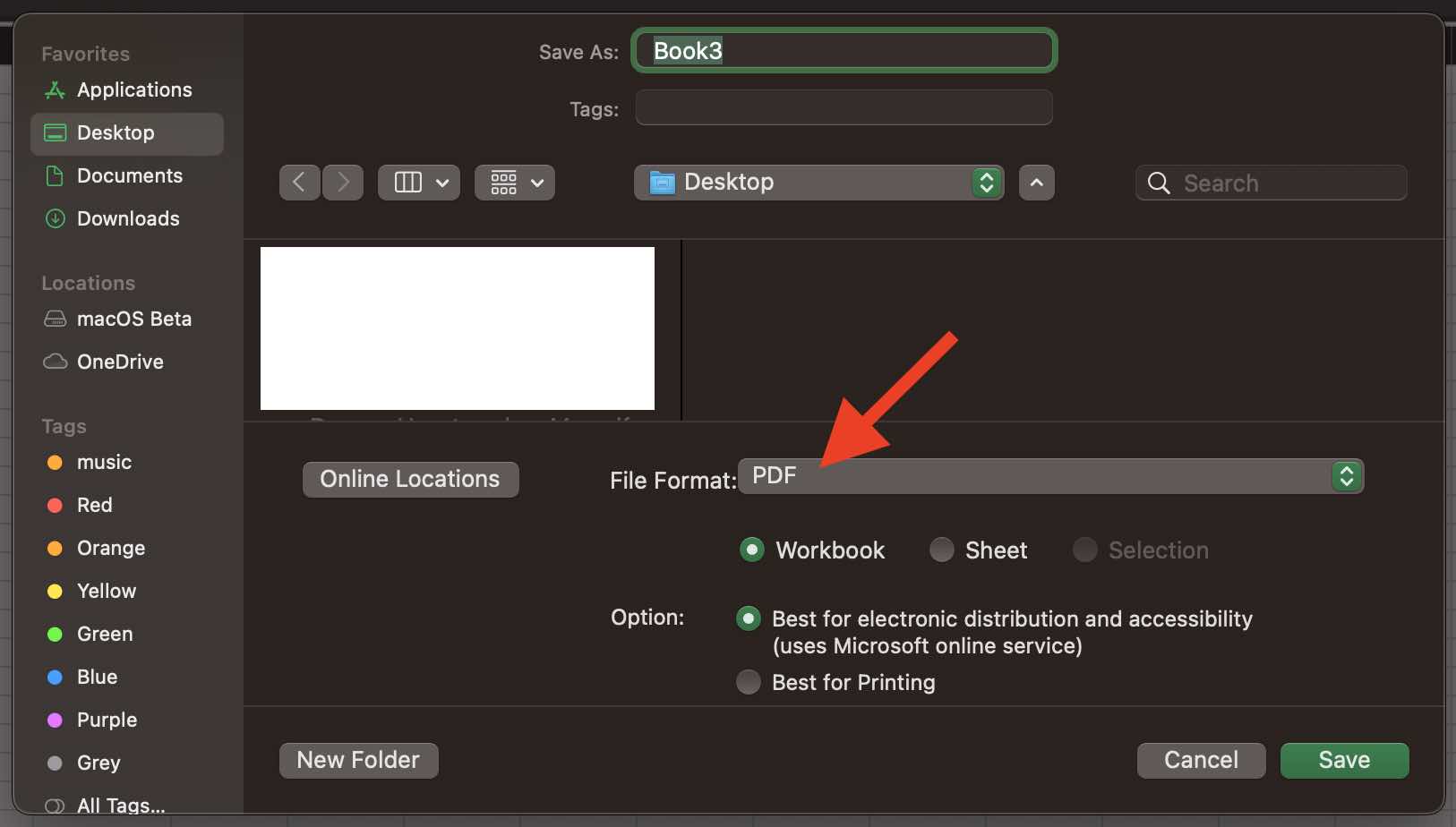 How To Convert A Excel To PDF File In Mac